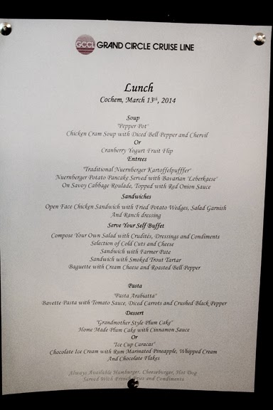 Curious Cougar: GCCL - Lunch Menu