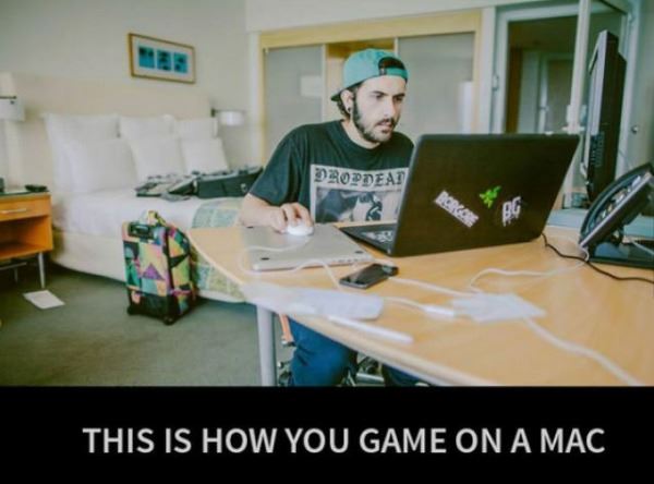 gaming funny meme: how to game onn mac