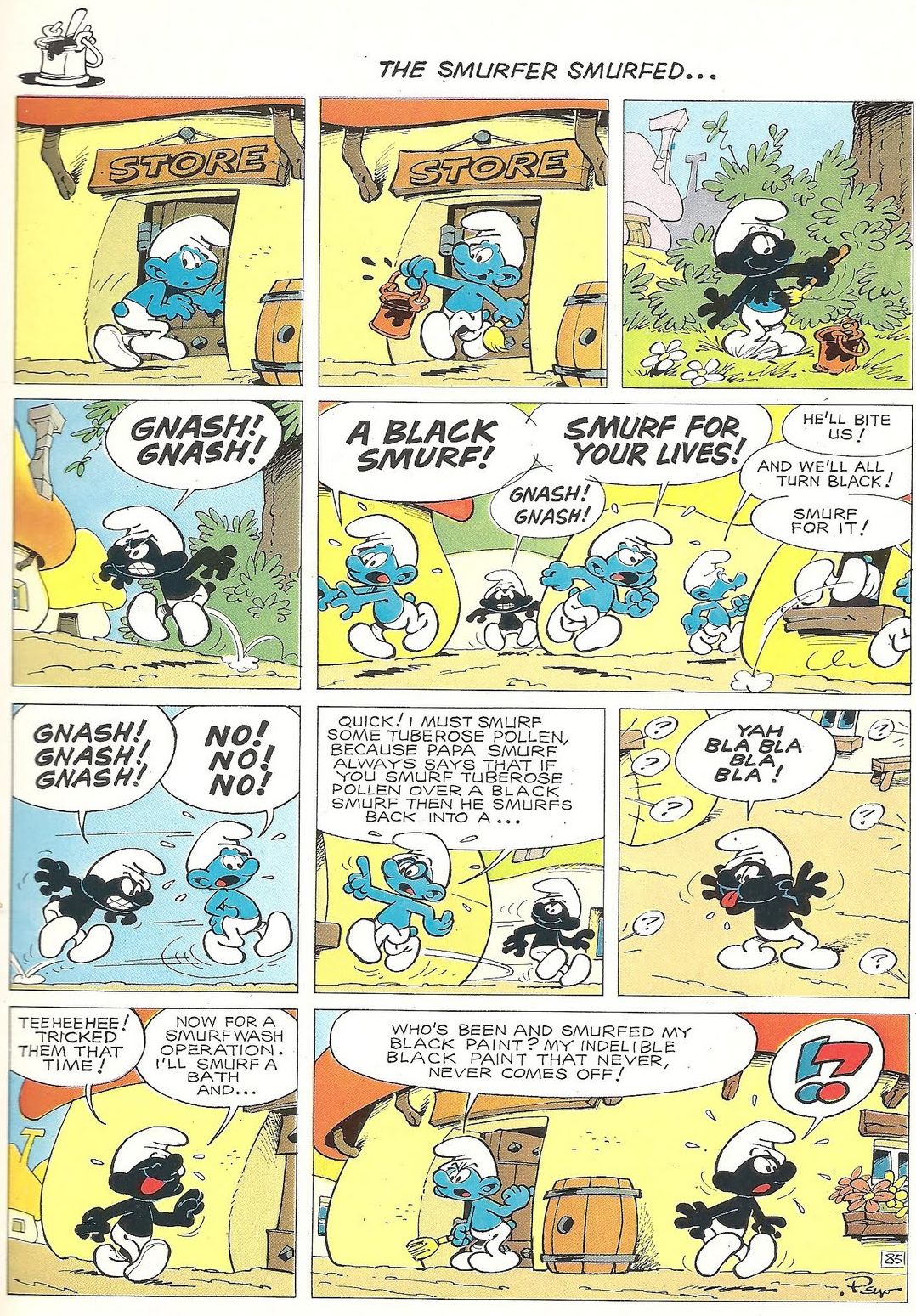 Sunday Comics Debt: Titled Smurferies