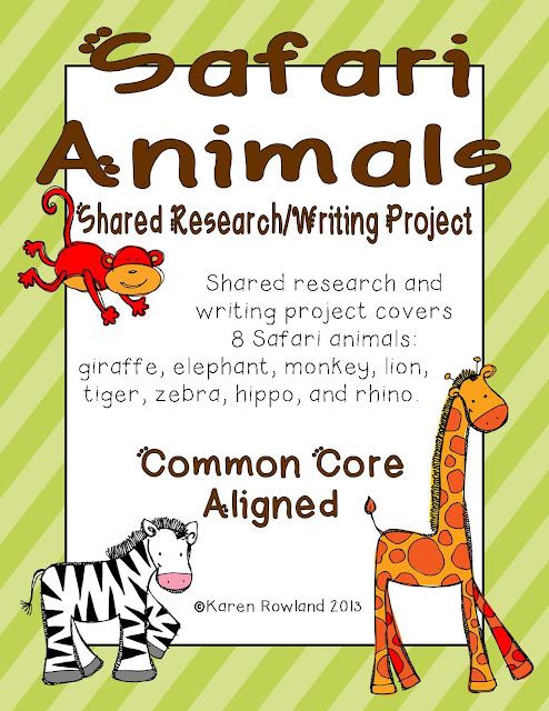 Adventures With Firsties: Safari Animals Shared Research & Giveaway!