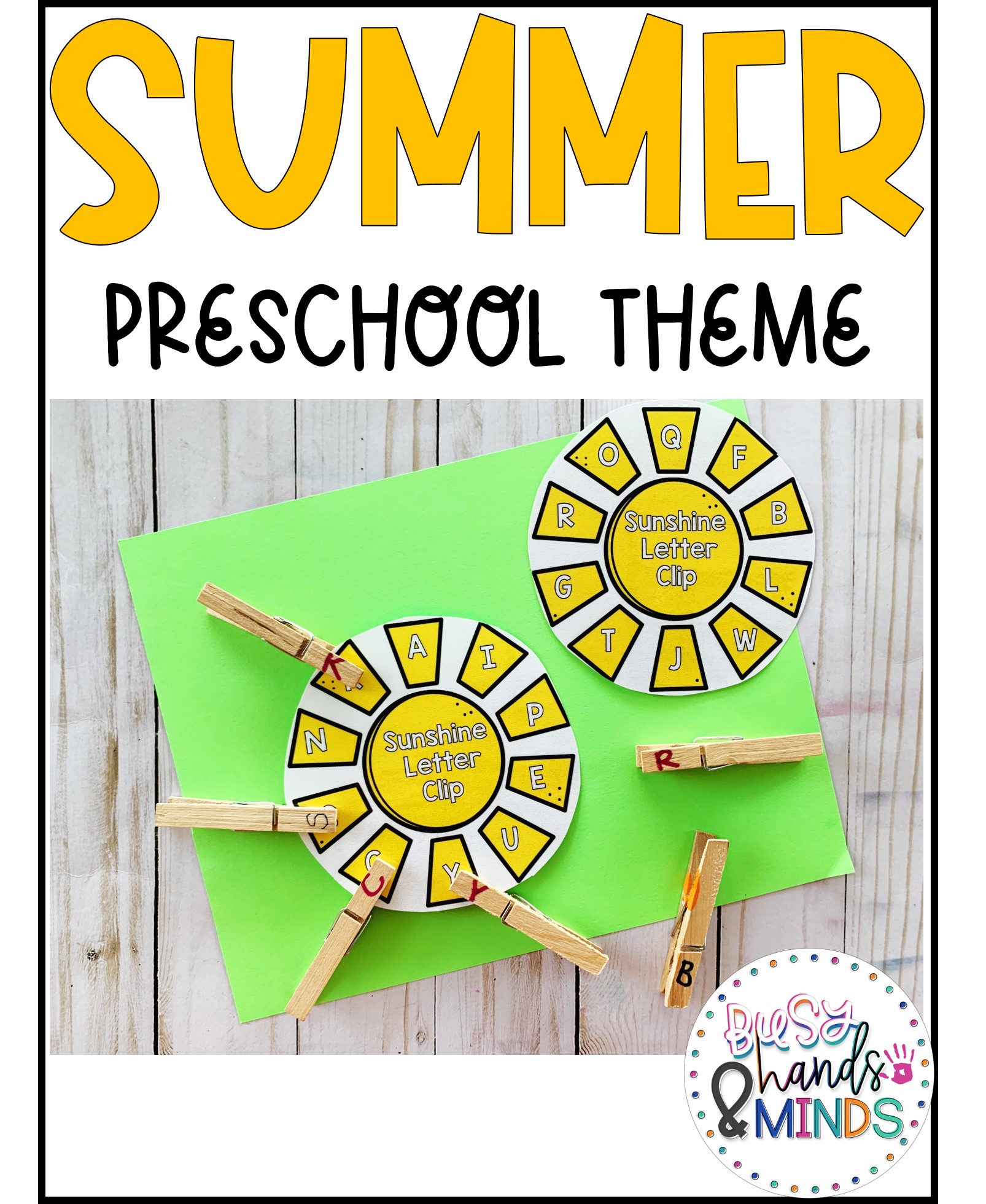 Summer Preschool Theme | Busy Hands and Minds