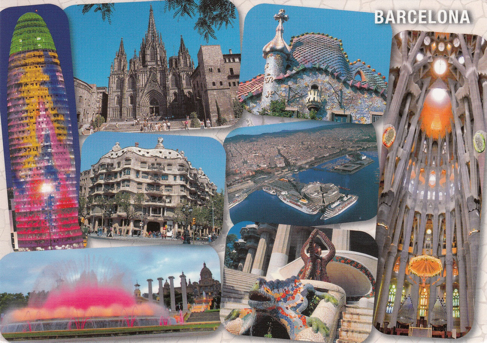 My postcard and stamp week: Spain: Barcelona