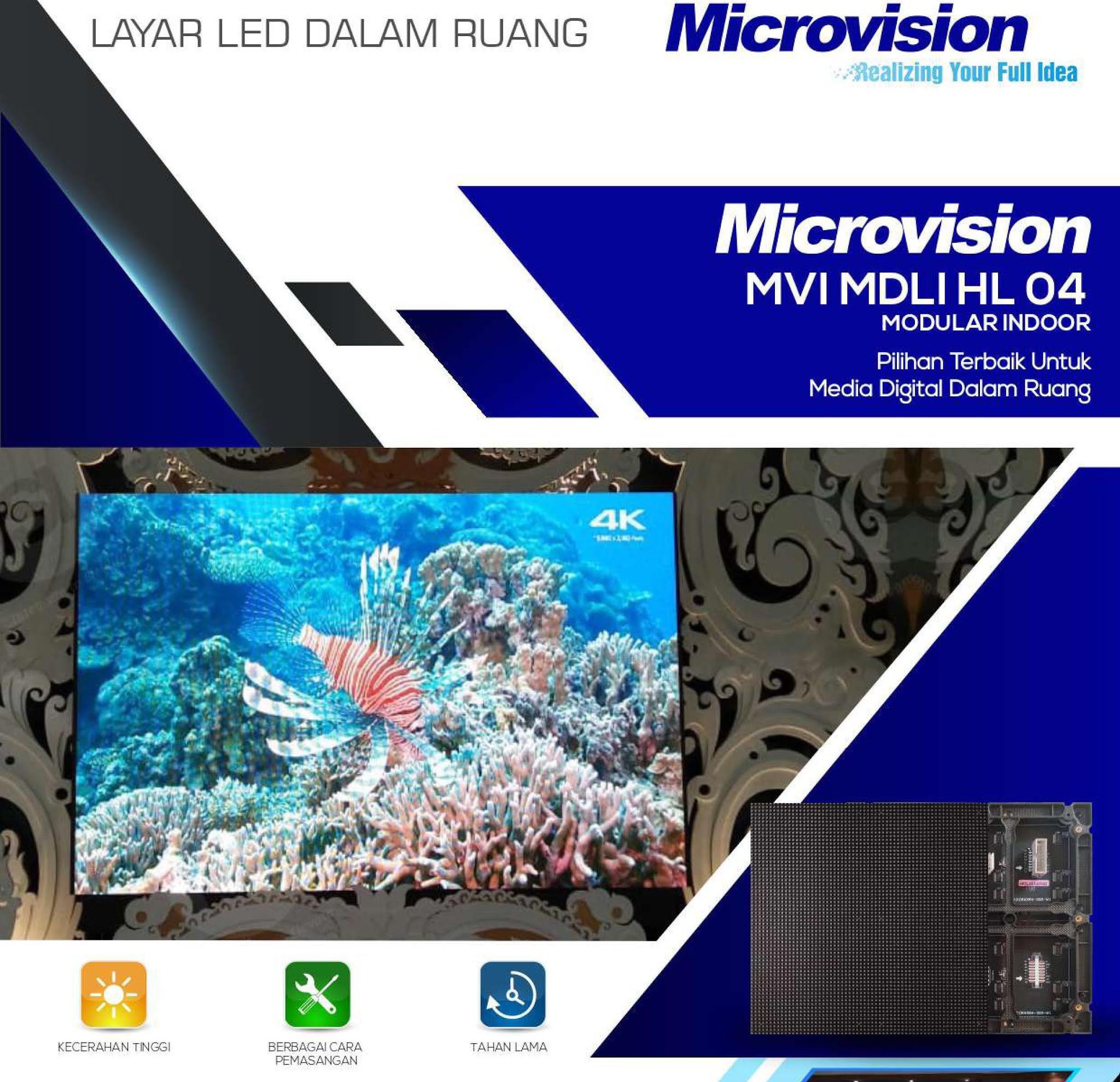 Videotron/ Video Wall LED Display Microvision Indoor - Multi Media ...