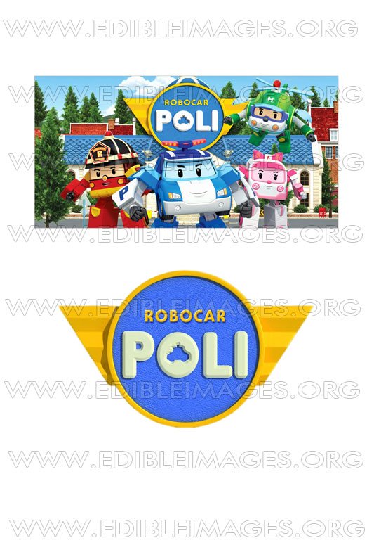 Edible Image Robocar Poli Logo - Aisha Puchong Jaya
