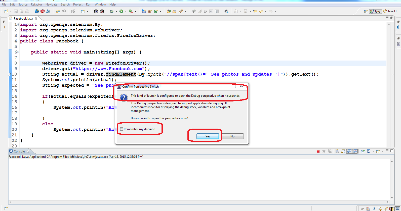 Gain Knowledge!!: Selenium WebDriver- Debugging Code (Breakpoints) - Java Debugging with Eclipse