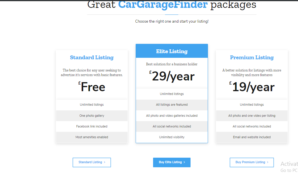Car Garage Finder