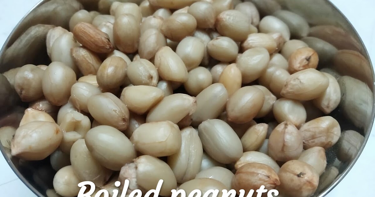 Boiled peanuts / boiled groundnuts / cooking basics