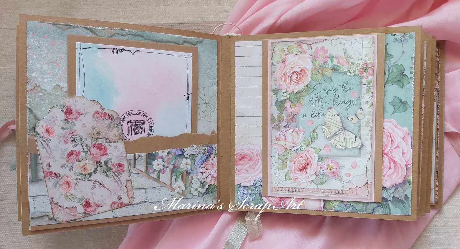 Άρωμα Δαντέλας: Stamperia mini album "House of roses"