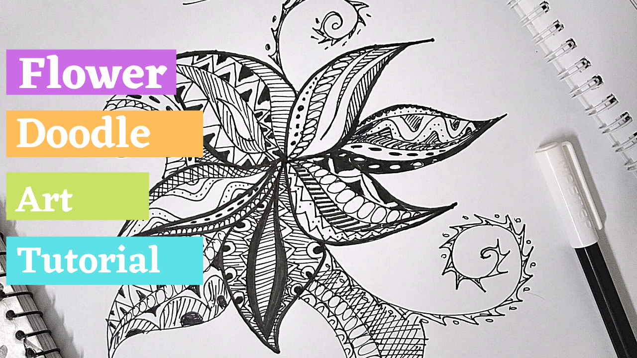 Easy Flower Doodle | Flower Doodle Art for Beginners