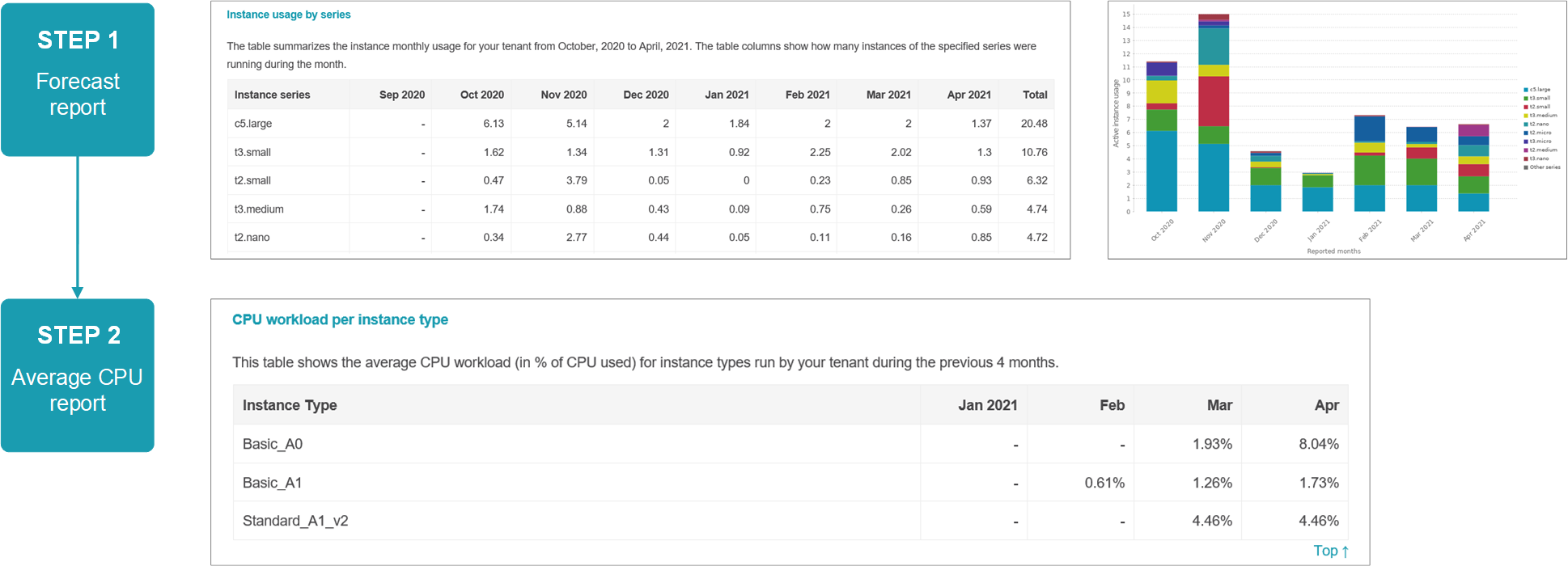 Size-based approach to cloud infrastructure analytics