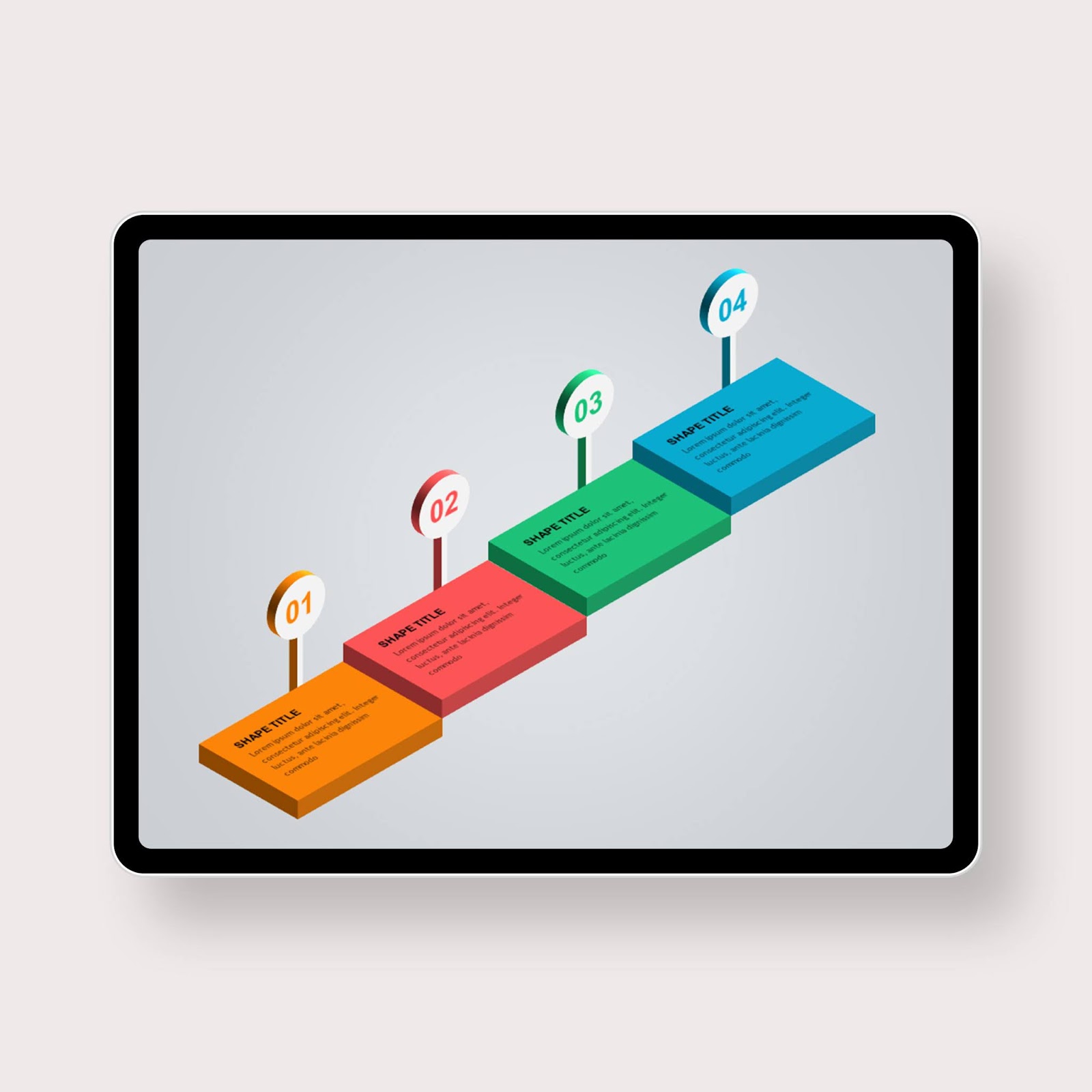 Stair Marker PowerPoint Templates - PowerPoint Free