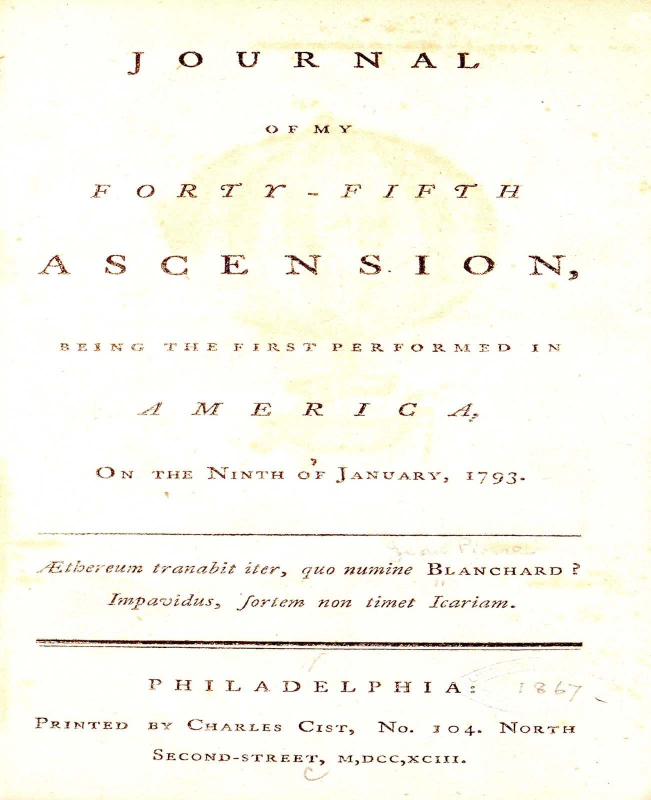 ricgrass: The First Manned Flight In America - Landed in Deptford NJ ...