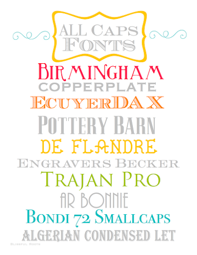 BLISSFUL ROOTS: Ten Free ALL CAPS Fonts