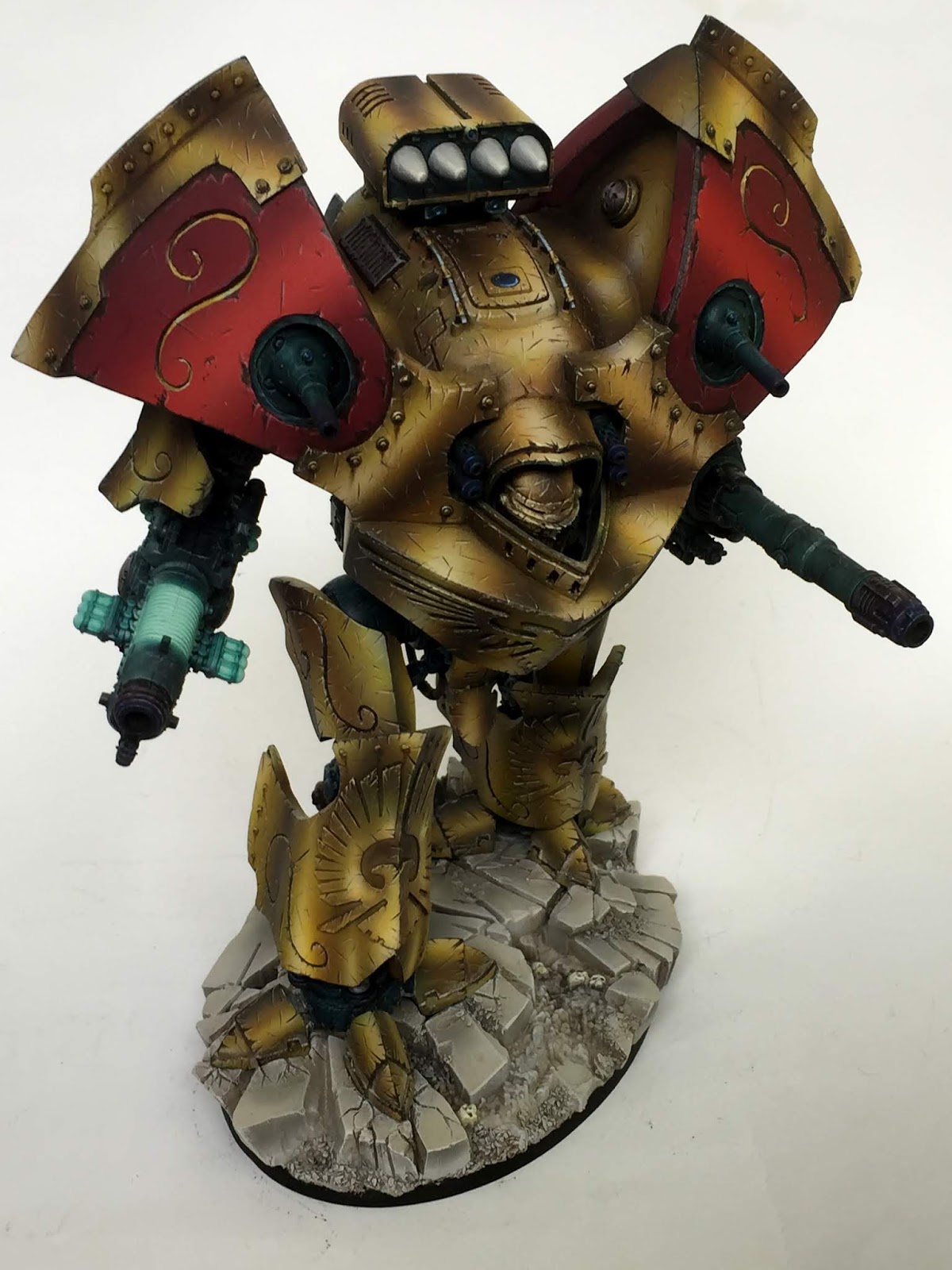 Bluewarp studios: Project: Custodes Castellan Knight - Concept through ...