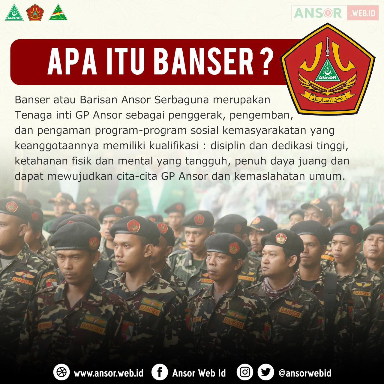Apa Itu Banser dan Tugasnya ? - GP Ansor