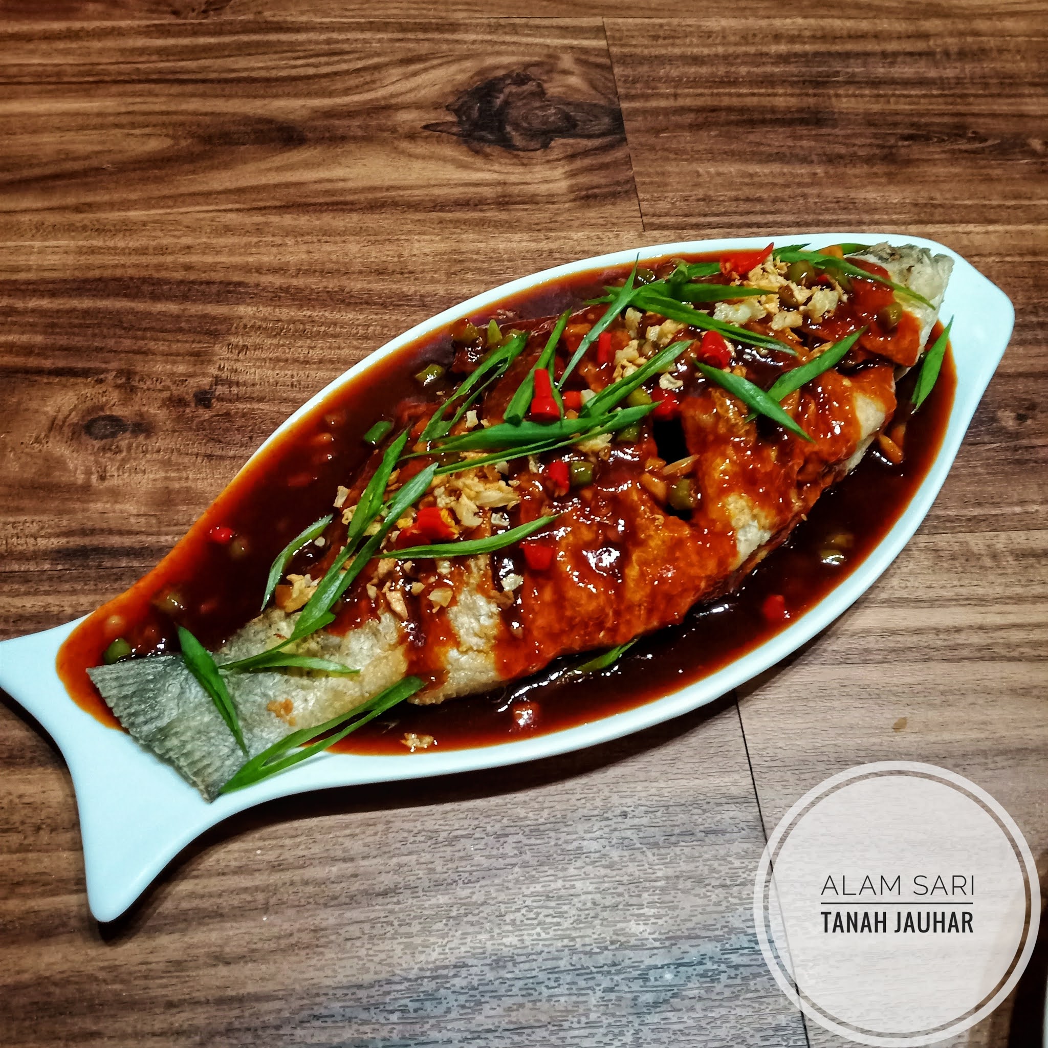 IKAN SIAKAP MASAK TIGA RASA YANG TERLAMPAU