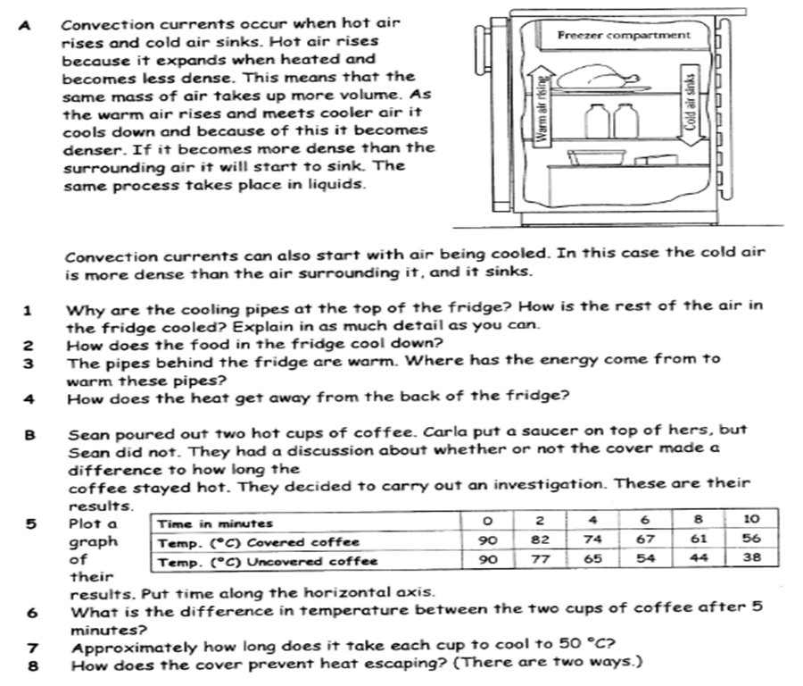 Year 9 science : Revision for test next week