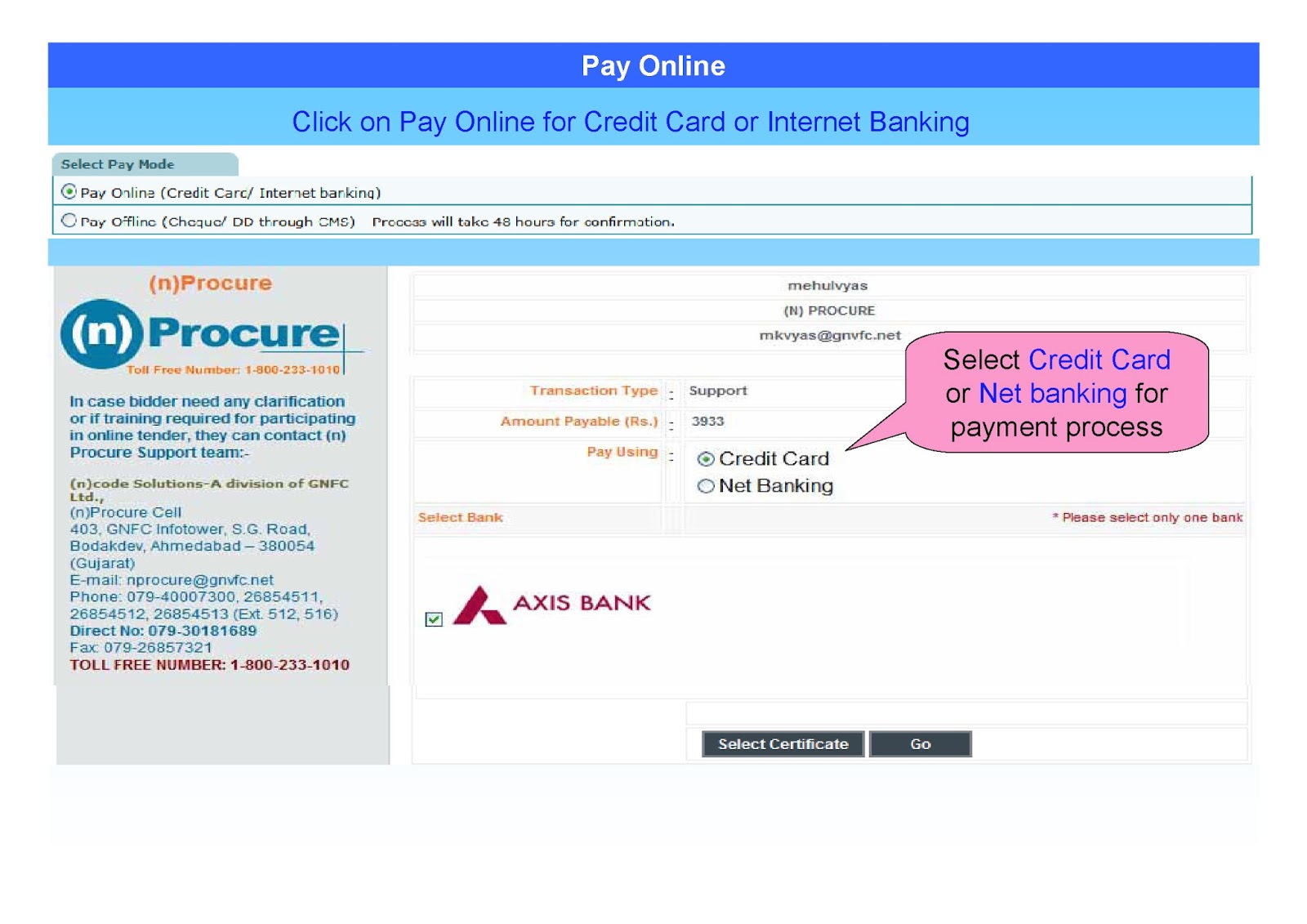 Online Subsidy Information and Guidance: e-Procurement Gujarat online ...