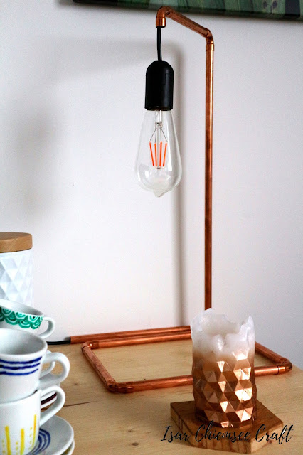 DIY Lampe aus Kupferrohren