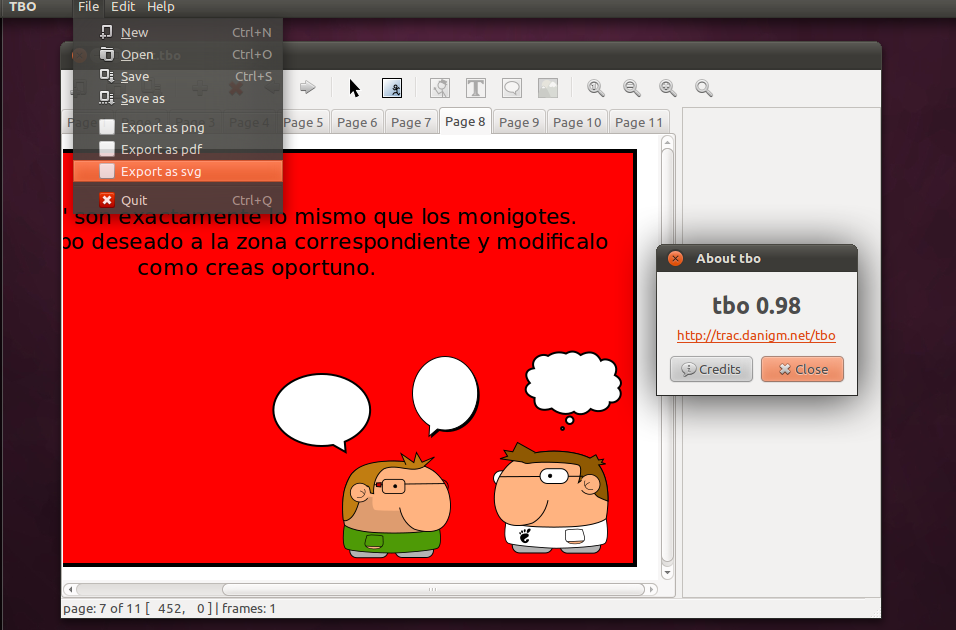 [Ubuntu] Buat Komik Sederhana dengan TBO Gnome Comic Creator