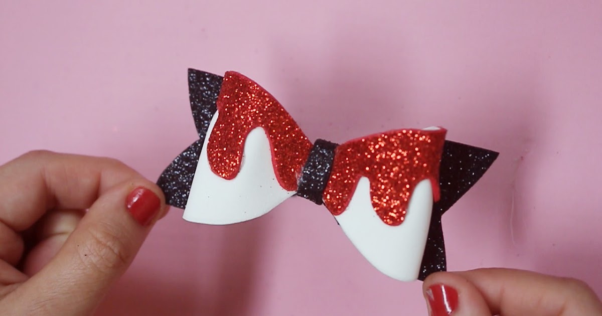 LAZO de Foami para Halloween + MOLDES - MOÑO de Goma Eva Facil para ...