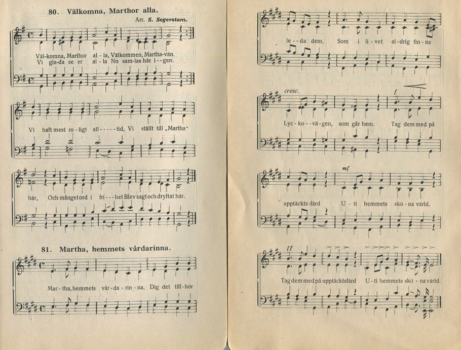 Arkivråttan Martha: Noter till Marthasånger och Åttans krets