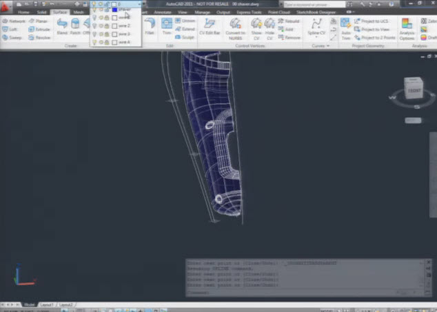 Surface Modeling in AutoCAD 2011 - Graphic Cad Draiwng