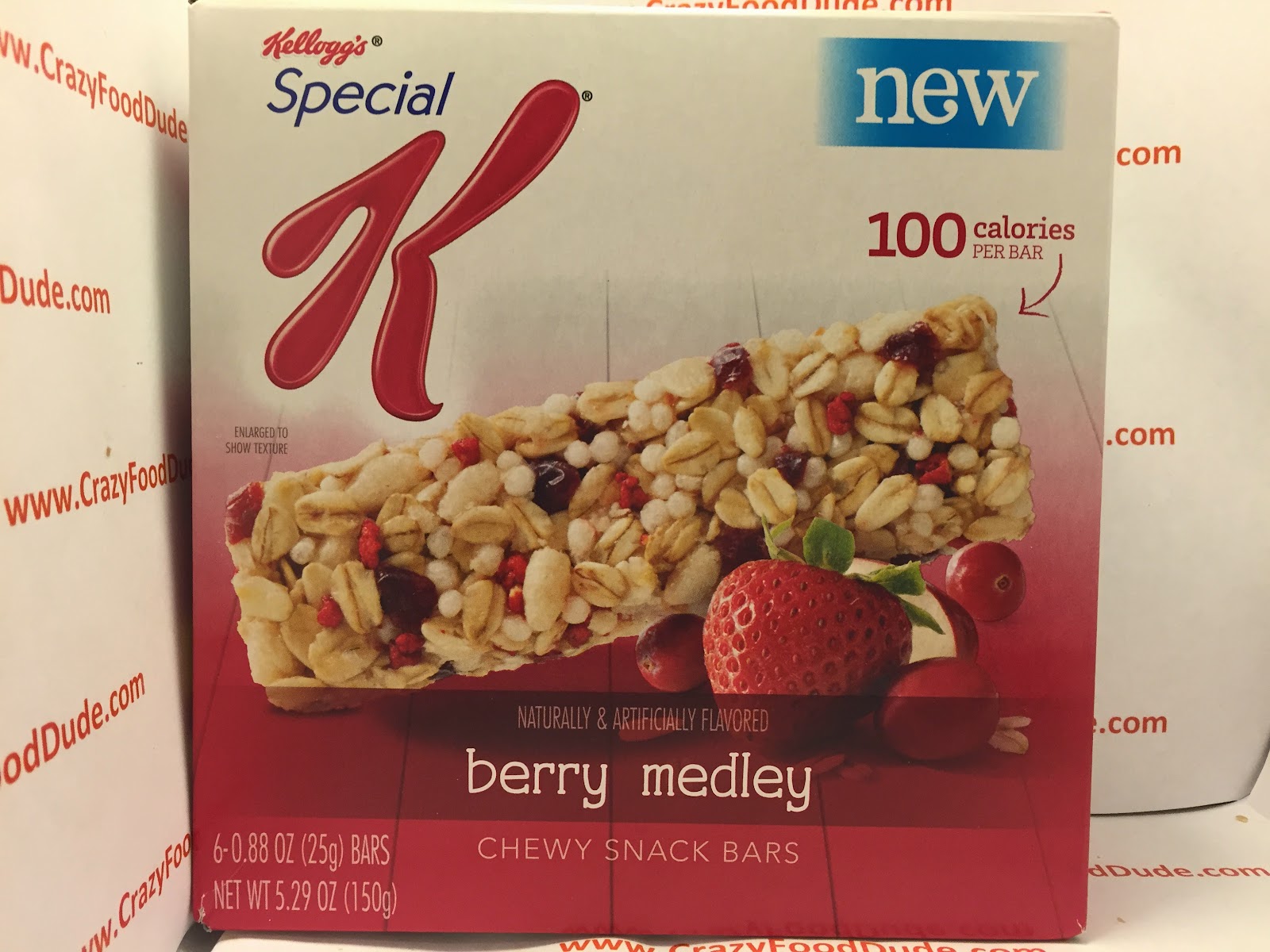 Crazy Food Dude: Review: Kellogg's Special K Berry Medley Bars