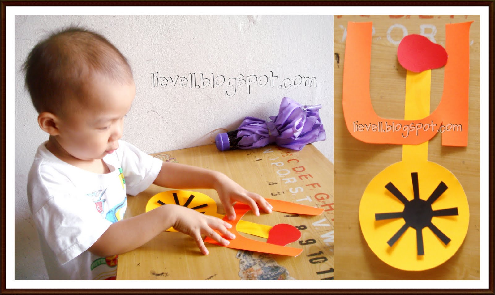 Simply-hood: Craft : Letter U - Unicycle