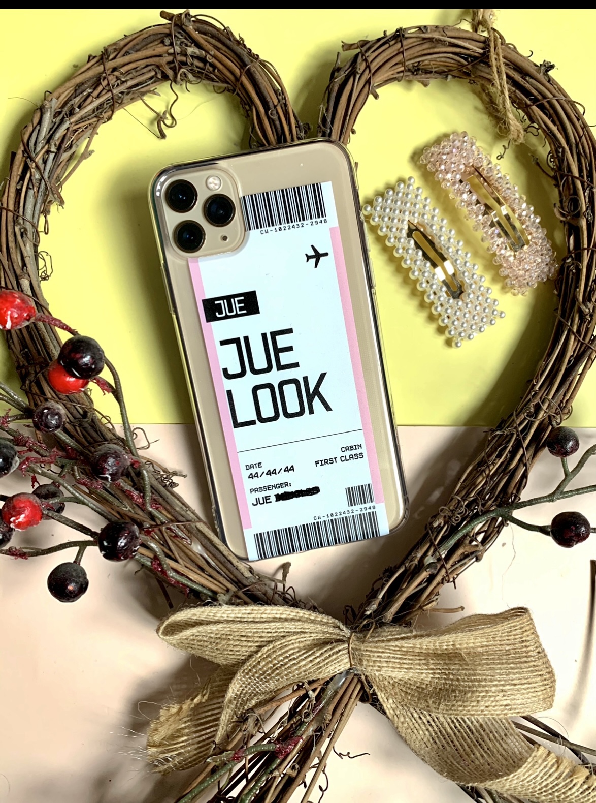 CASE WAREHOUSE CUSTOMISED PLANE TICKET CASE - JUELOOK