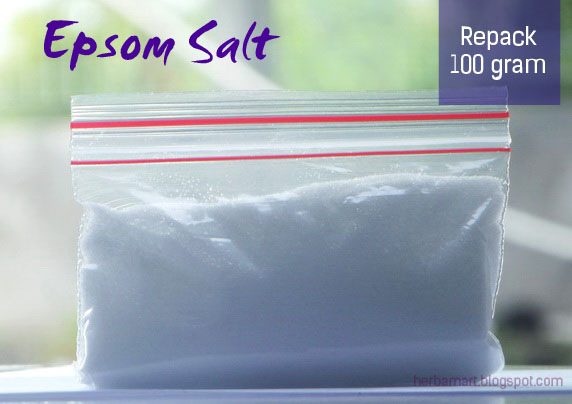 Garam Inggris Epsom Salt Repack 100 Gram ~ herbamart