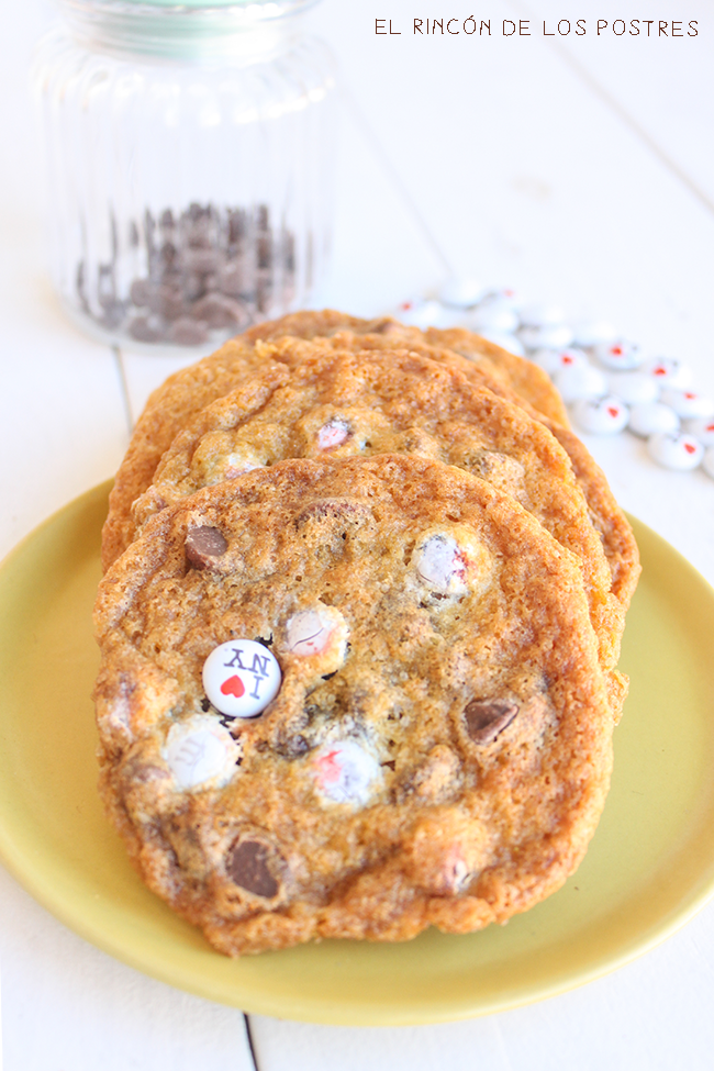 El rincón de los postres: Cookies con M&M