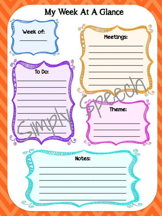 Let's Get Organized Part 2 {Giveaway!} | Simply Speech