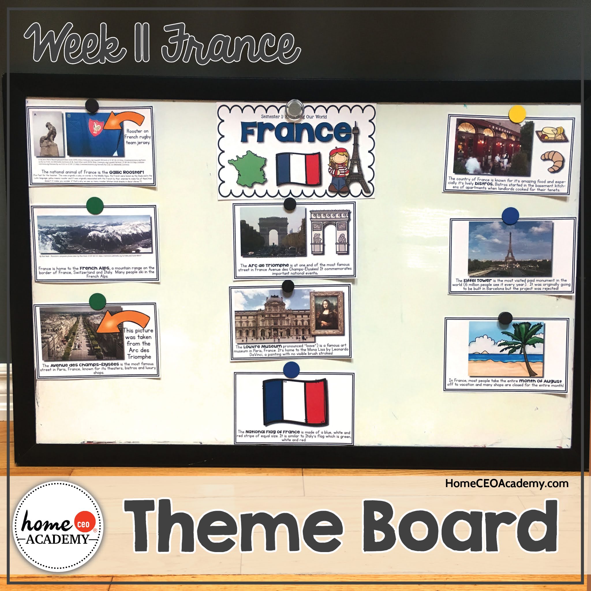 Preschool Countries: France Theme by Home CEO Academy