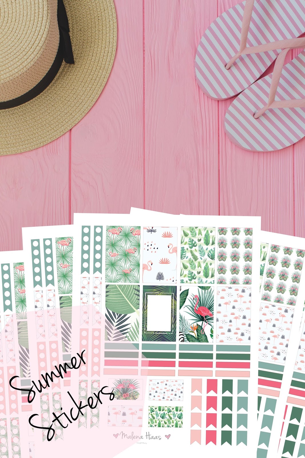 Malena Haas: FREEBIE Friday Summer Themed Stickers