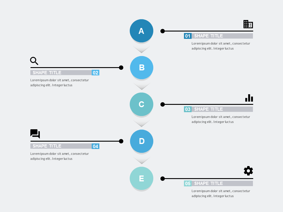 Vertical Both List Description PowerPoint Templates - PowerPoint Free