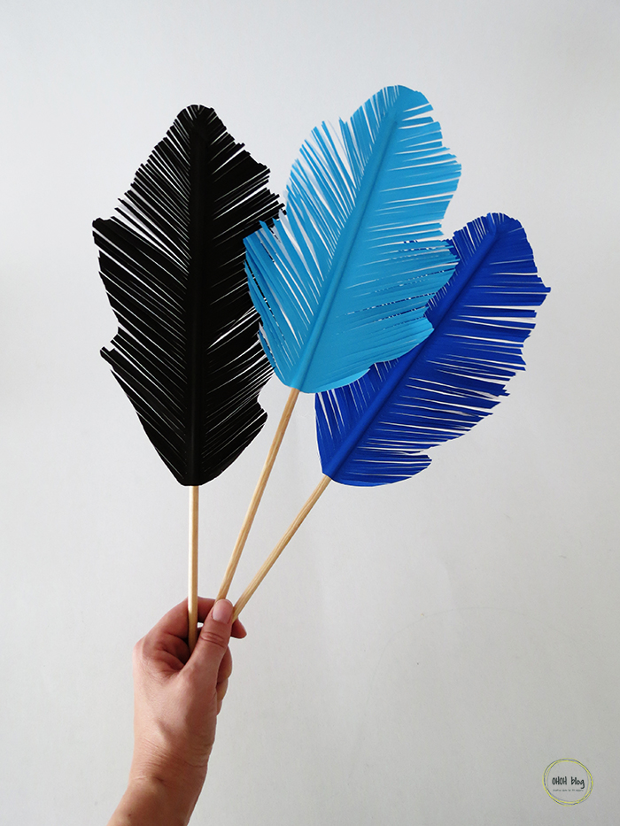 How to make paper feather - Ohoh deco
