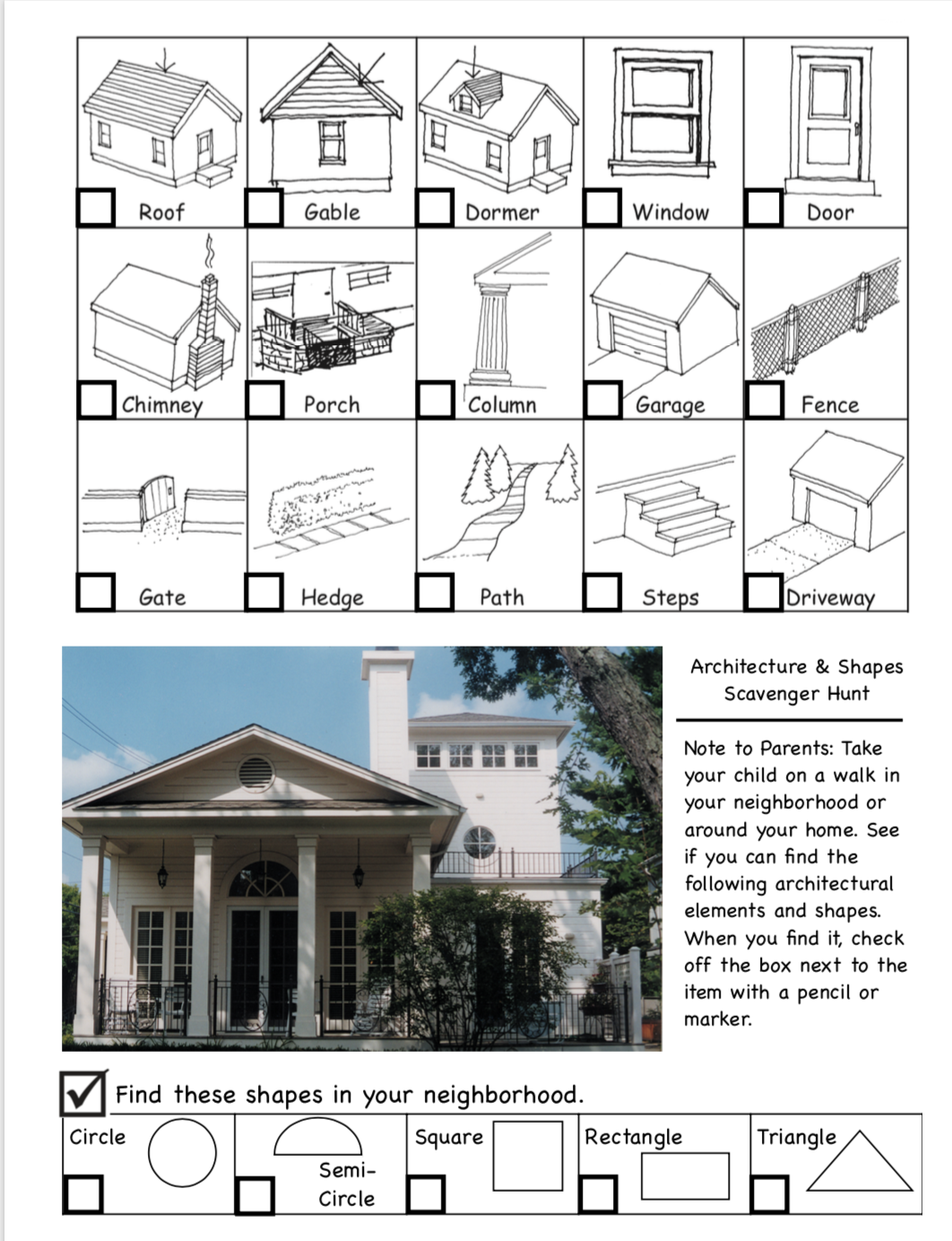 Art Teacher 101: Going on a Hunt...An Architectural Elements Hunt!