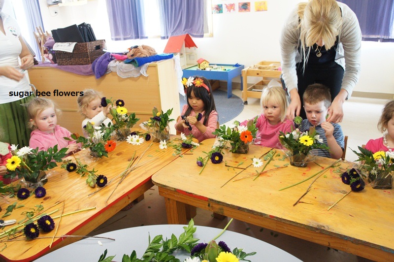Wee Care: Flower arranging with kids