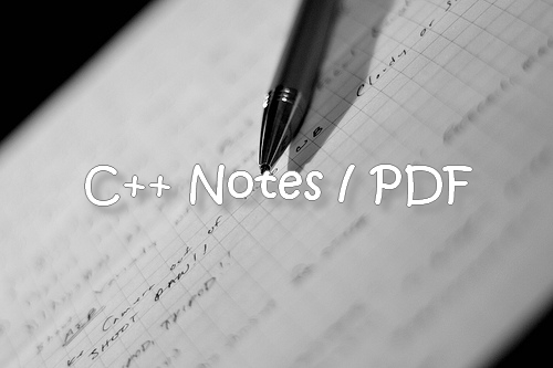 C Notes Pdf