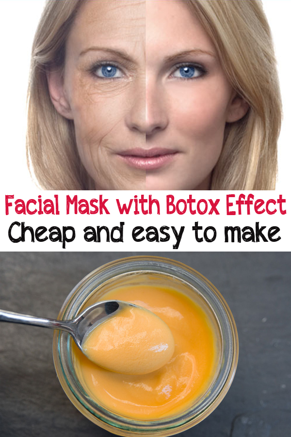 Facial mask with Botox effect. Cheap and easy to make - Healthy Lifestyle