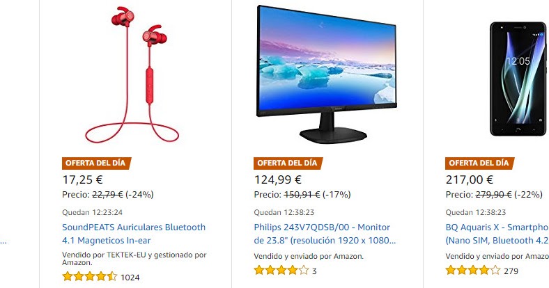 ¡Ofertas Amazon! Tres "Ofertas del Día", tres "Ofertas Flash" y dos ...