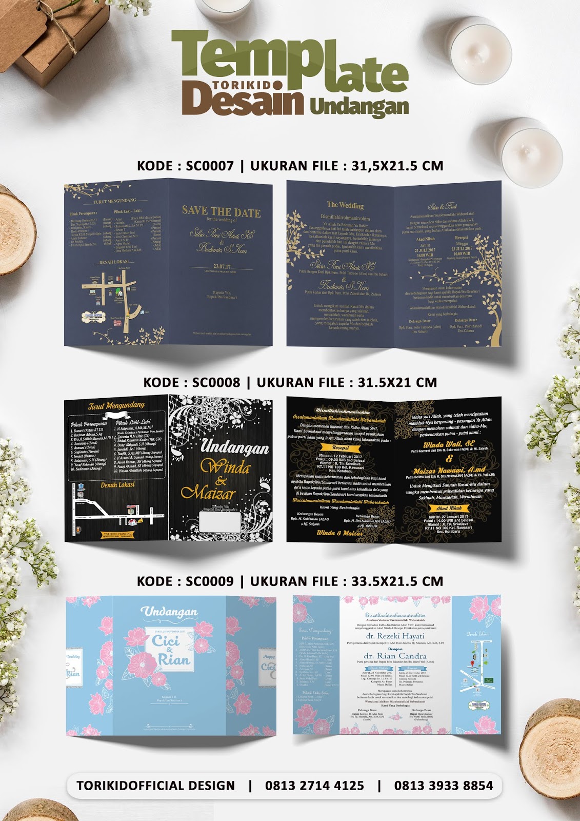 TEMPLATE DESAIN UNDANGAN | Torikido Official