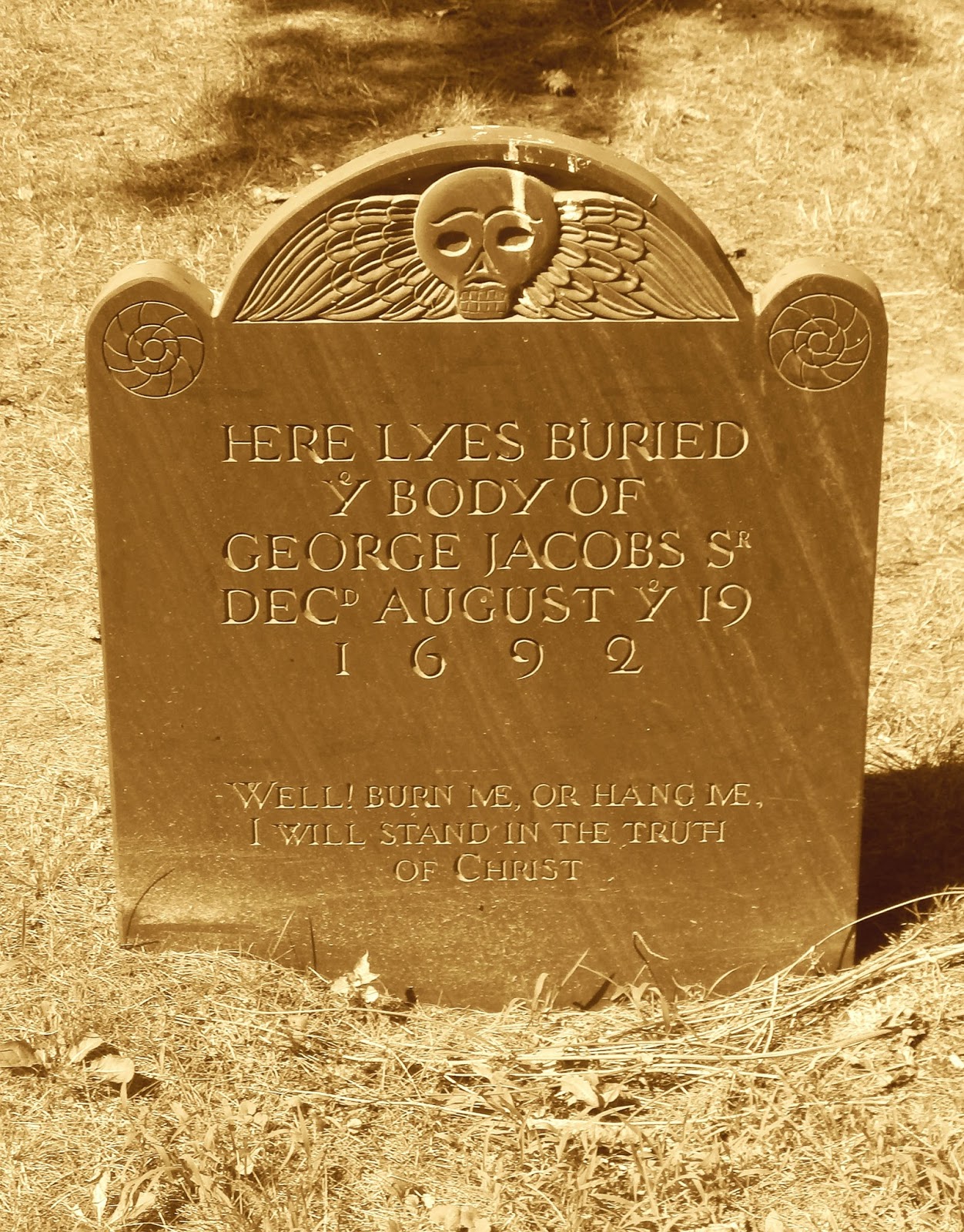 History in Stone: George Jacobs: Victim of the Salem Witch Hysteria