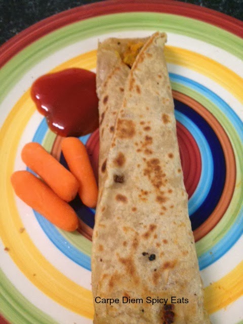 Veggie Chapati Roll | Smitha Shrisha's Carpe Diem Spicy Eats