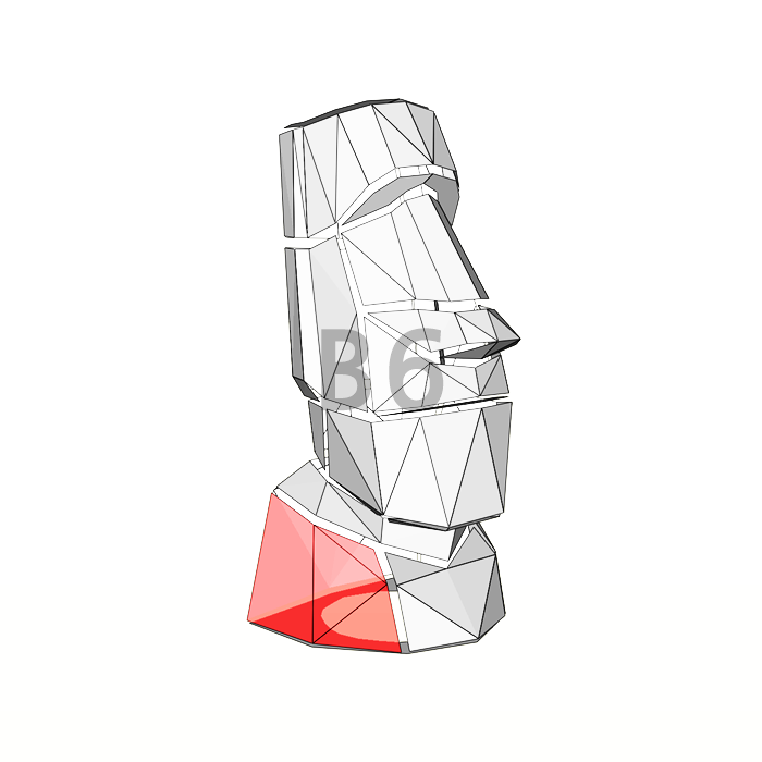 017 Moai Papercraft