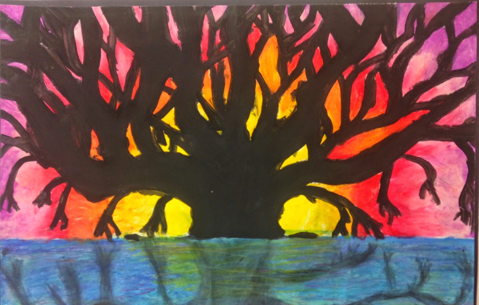 Sylvandale Middle School Art Class: Blazing Banyan Tree