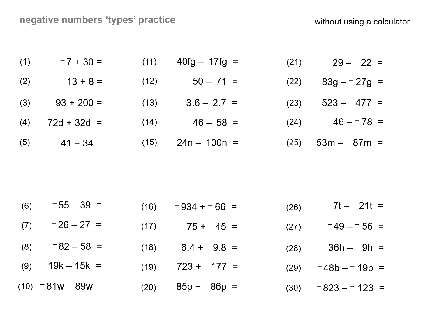 MEDIAN Don Steward mathematics teaching: directed number review