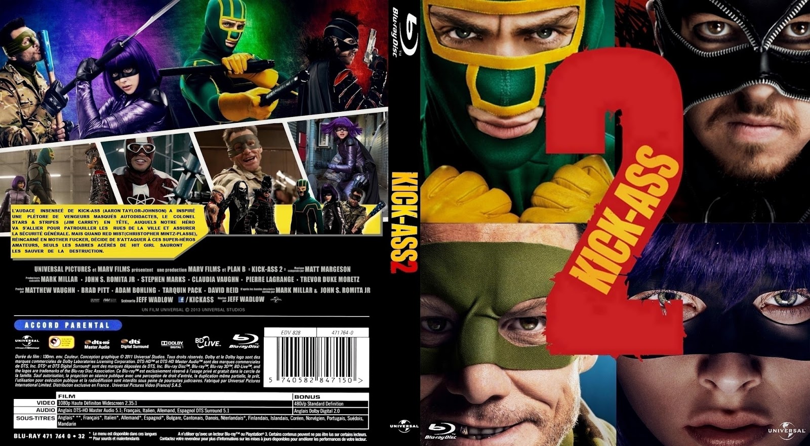 BLU-RAY JAQUETTES BLU-RAY: Kick-Ass 2