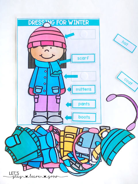 Winter Themed Busy Binder Activities | Lets Play.Learn.Grow